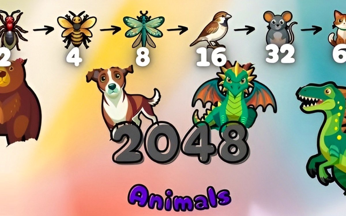 2048 Animals 🕹️ Zagraj teraz na GamePix