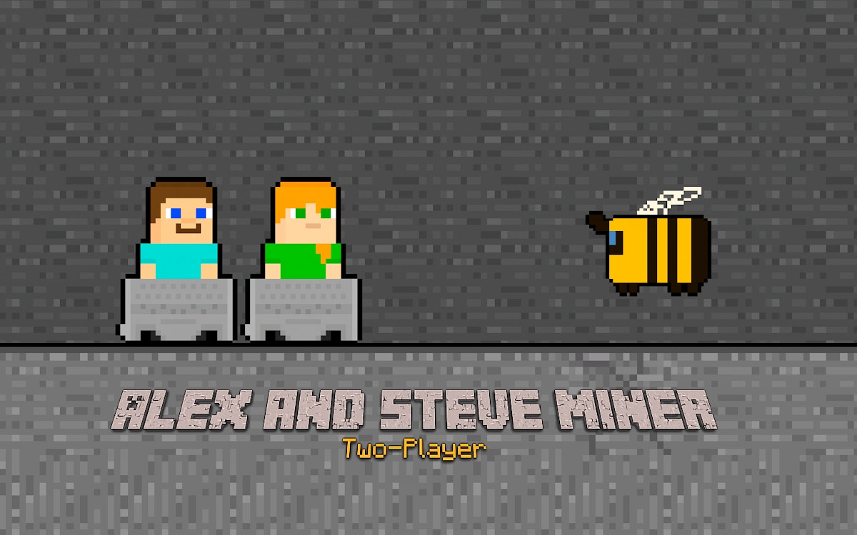Alex And Steve Miner Two-player 🕹️ Play Now on GamePix