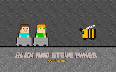 Alex And Steve Miner Two-player 🕹️ Play Now on GamePix