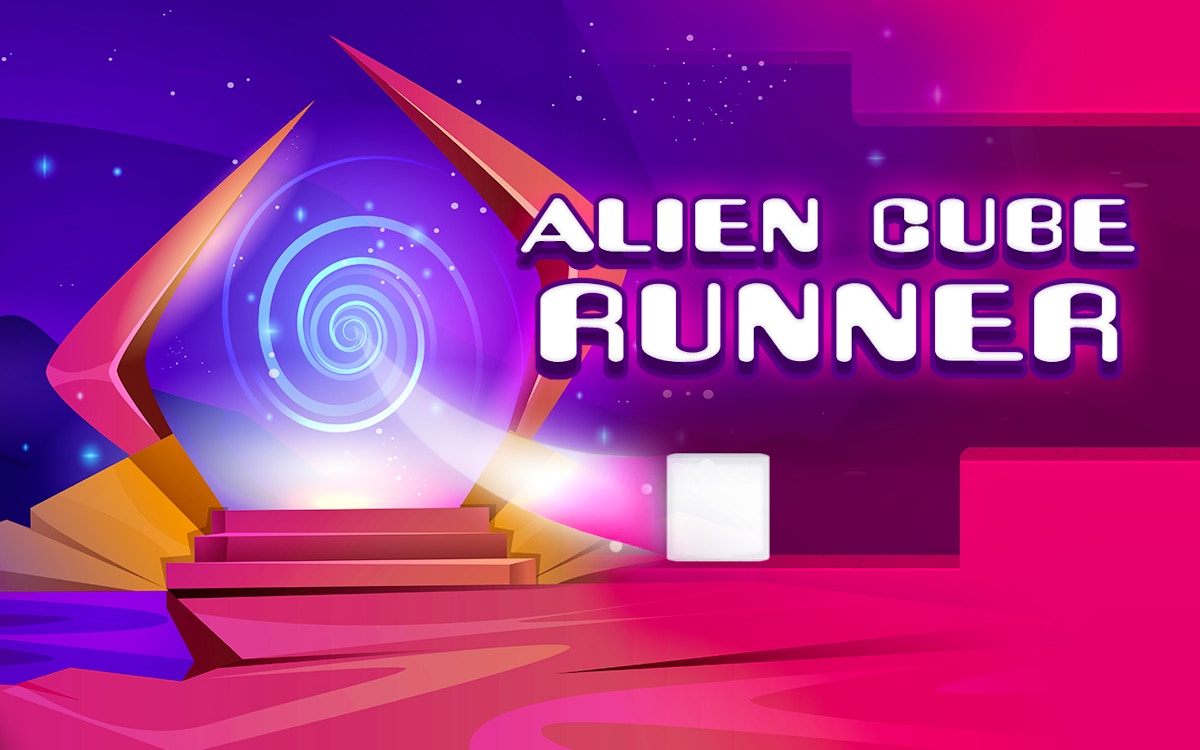 Alien Cube - Runner 🕹️ Play Now on GamePix