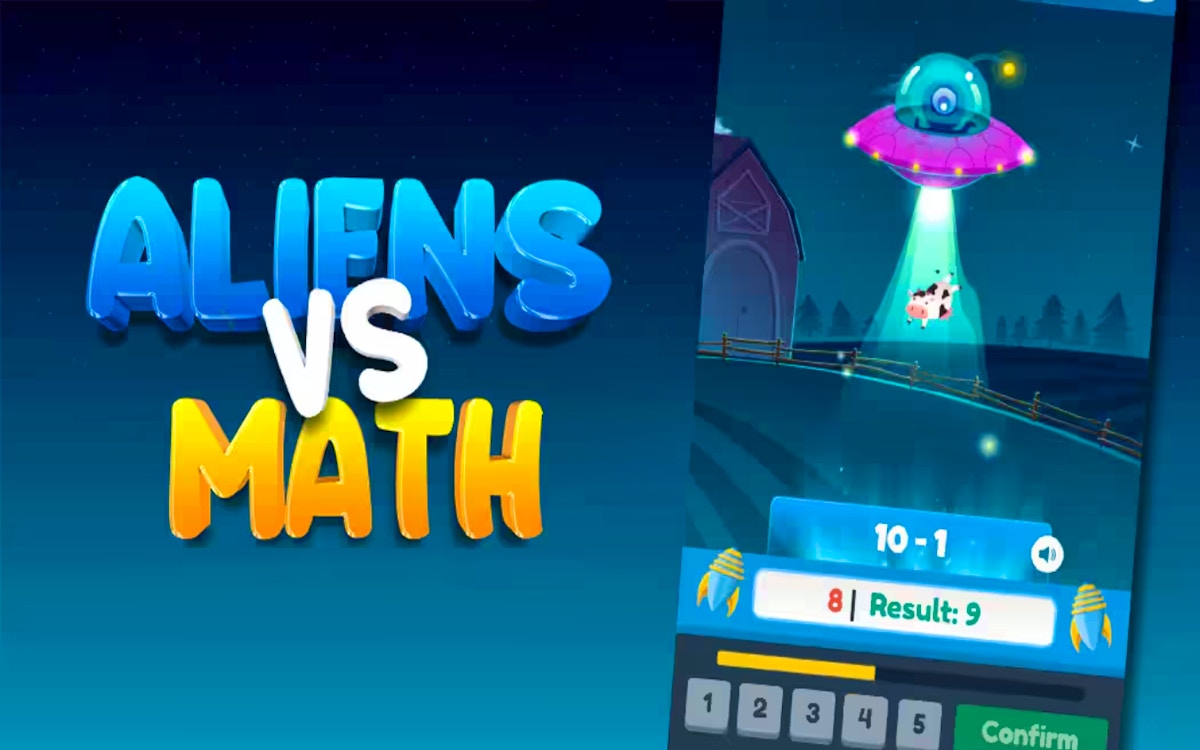 Aliens Vs Math 🕹️ Play Now on GamePix
