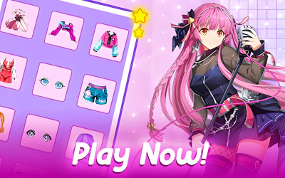 Anime Dress Up Moe Girl Games 🕹️ Joue Maintenant sur GamePix