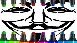 Anonymous Mask Coloring 🕹️ Play Now on GamePix