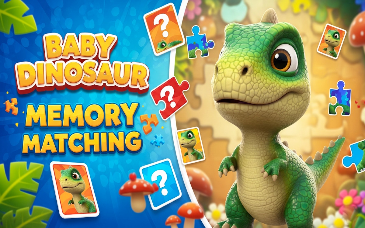 Baby Dinosaur Memory Matching 🕹️ Jetzt spielen auf GamePix