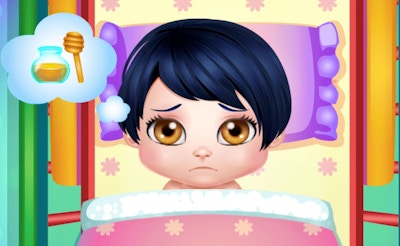 Baby Snow Sick Day 🕹️ Play Now on GamePix