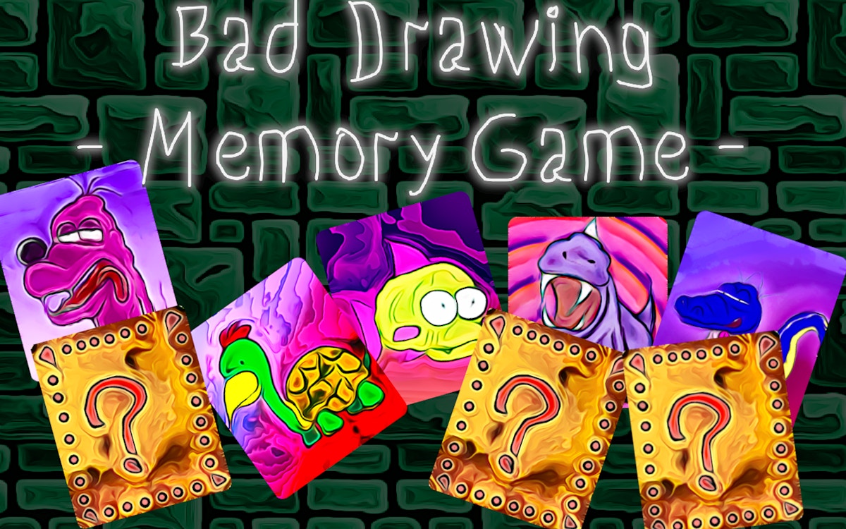 Bad Drawings Memory Game 🕹️ Jetzt spielen auf GamePix
