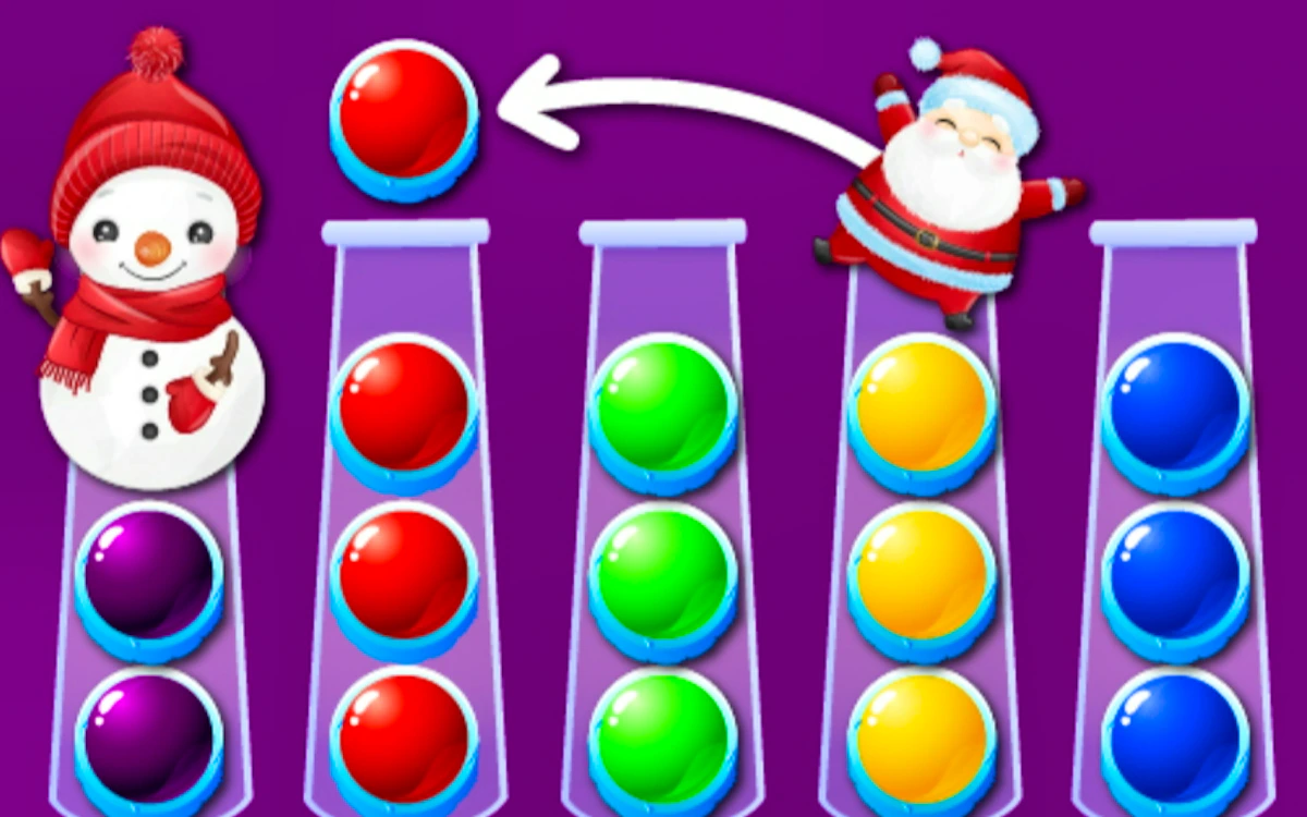 Ball Sort Xmas 🕹️ Play Now on GamePix