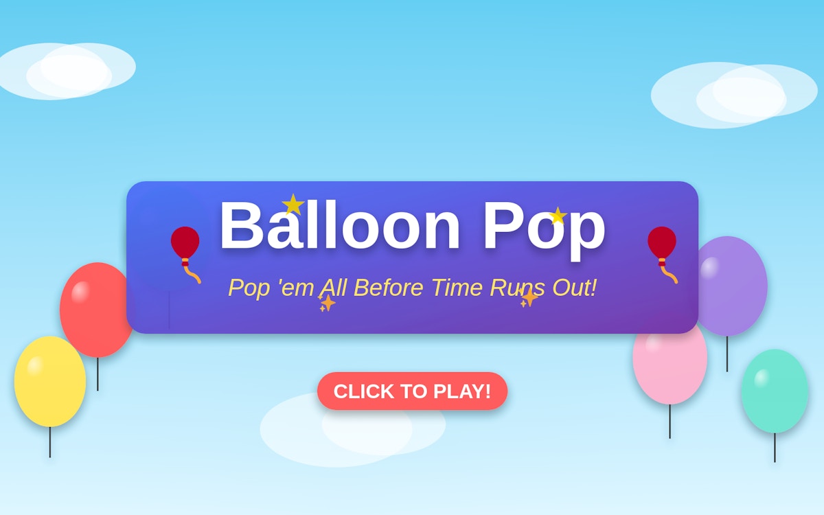 Balloon Pop 🕹️ Speel nu op GamePix