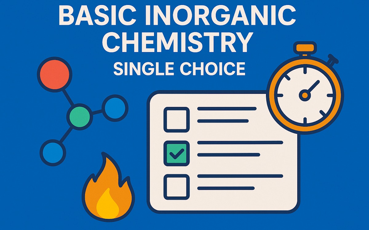Basic Inorganic Chemistry Quiz 🕹️ Play Now on GamePix