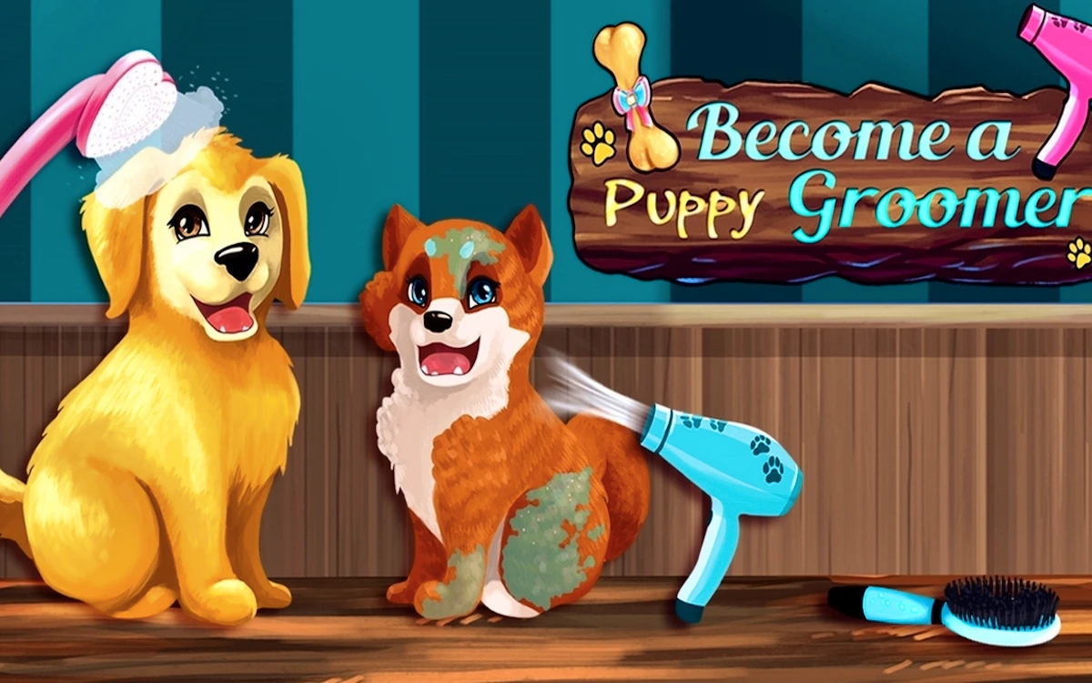 Become A Puppy Groomer 🕹️ Play Now on GamePix