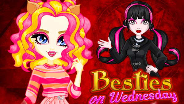 Besties On Wednesday 🕹️ Play Now on GamePix