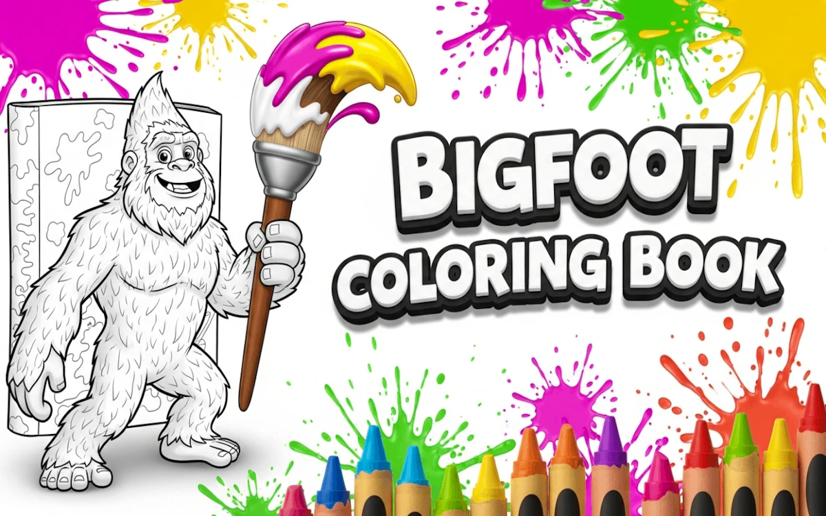 Bigfoot Coloring Book 🕹️ Play Now on GamePix