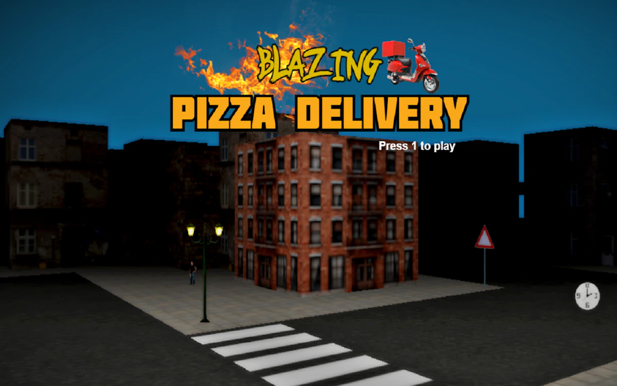 Blazing Pizza Delivery 🕹️ Play Now on GamePix