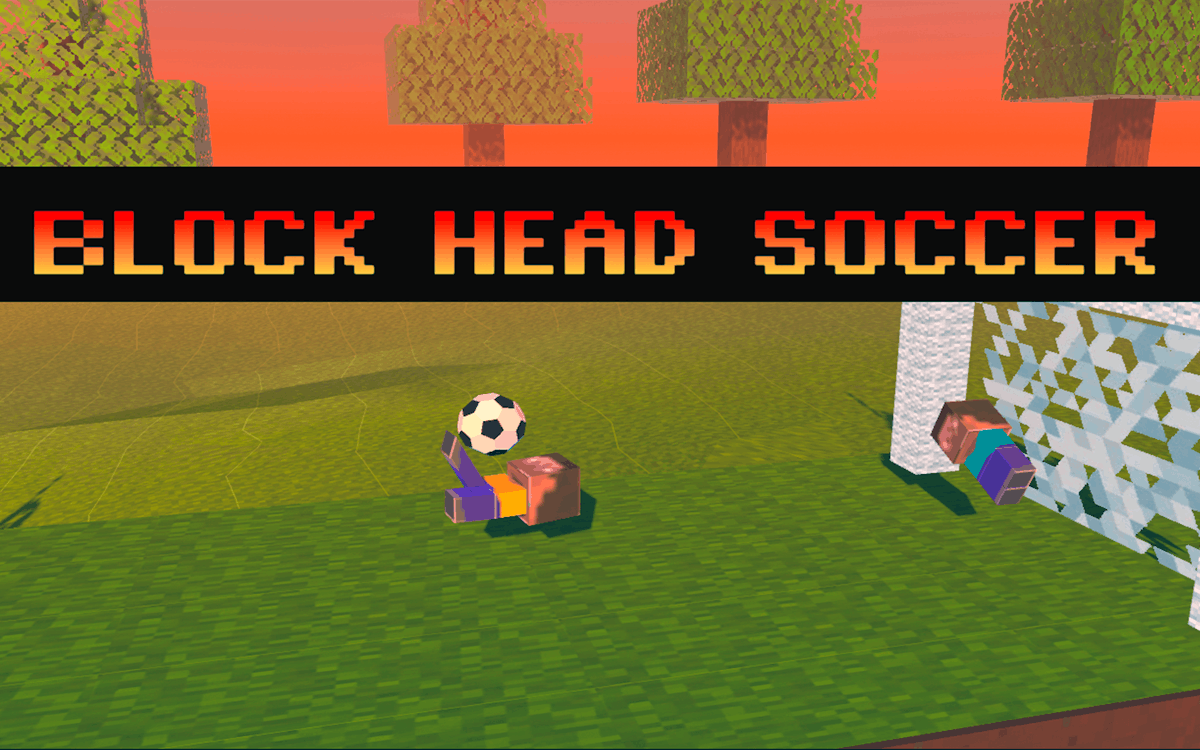 Block Head Soccer 🕹️ Play Now on GamePix