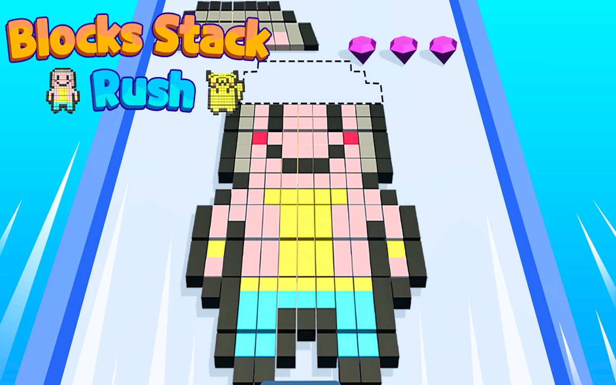 Blocks Stack Rush 🕹️ Play Now on GamePix