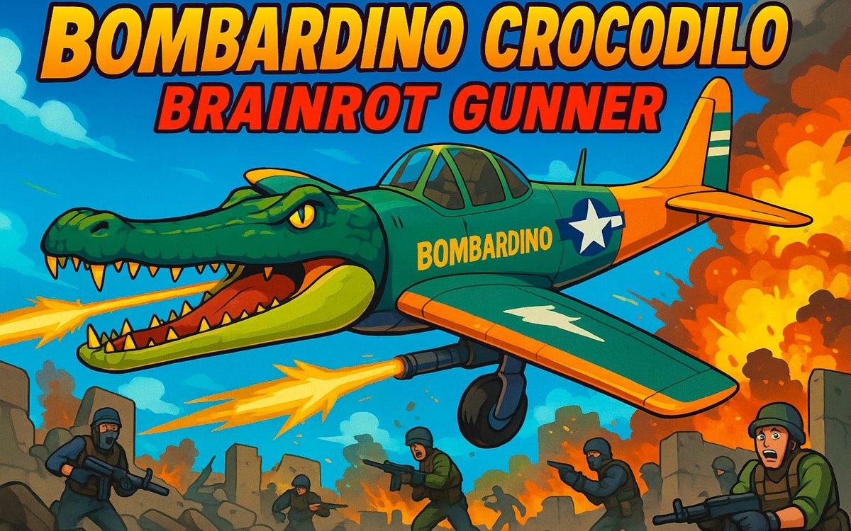 Bombardino Crocodilo Brainrot Gunner 🕹️ Zagraj teraz na GamePix