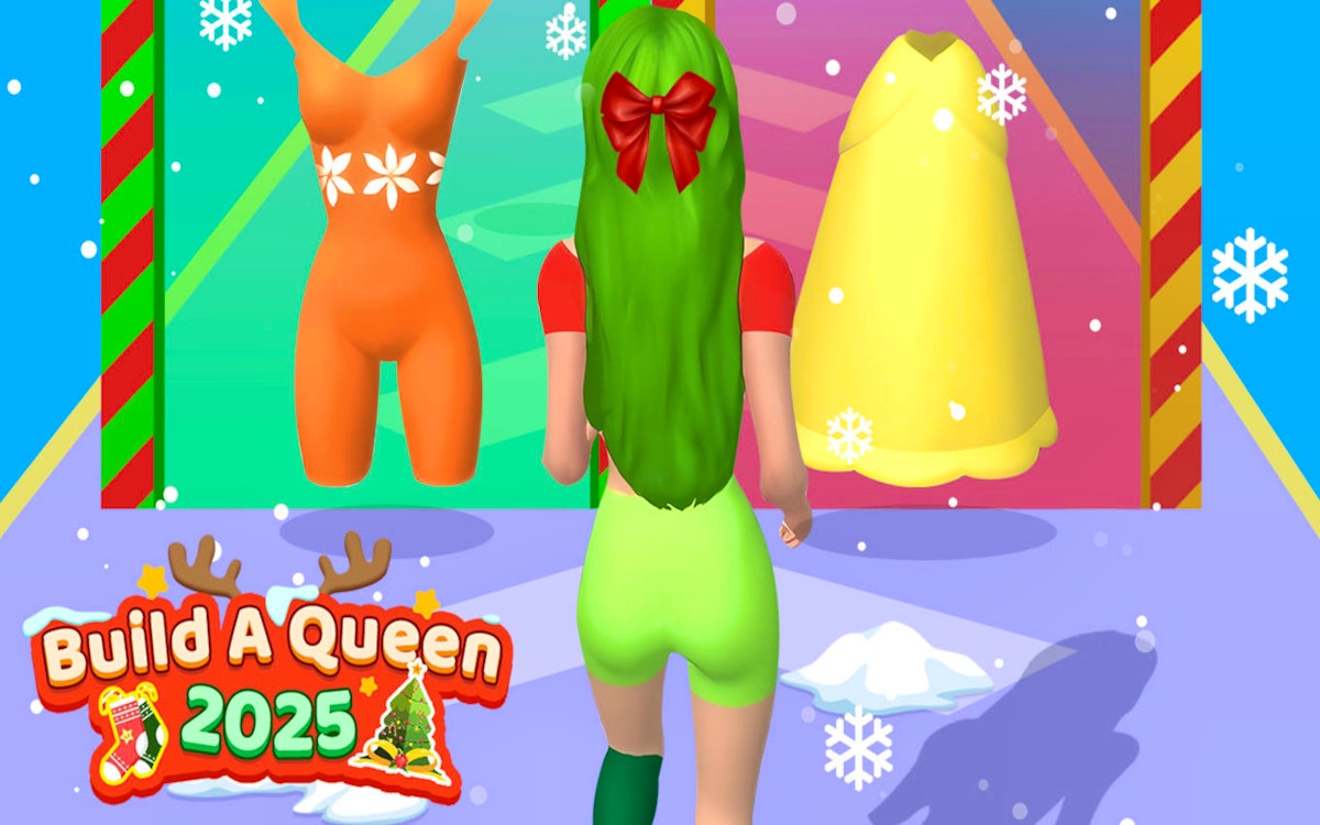 Build A Queen Christmas Beauty 🕹️ Играйте сега на GamePix