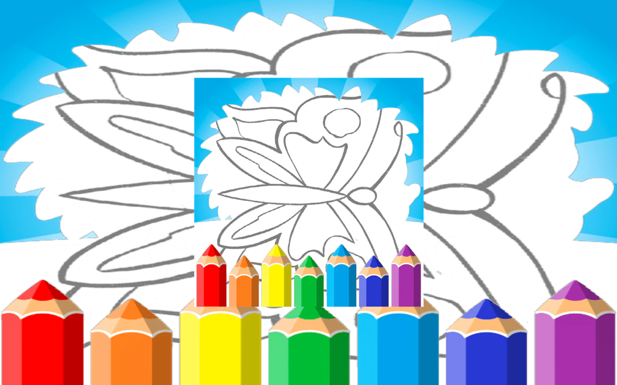 Butterfly Coloring Pages Kids 🕹️ Jetzt spielen auf GamePix
