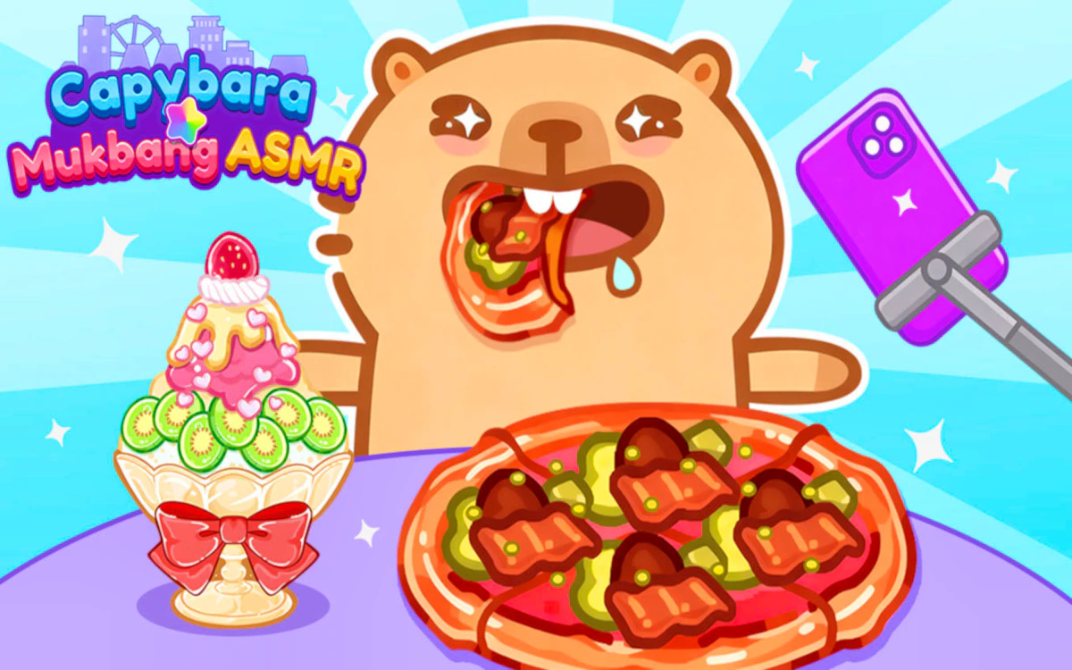 Capybara Mukbang Asmr 🕹️ Play Now on GamePix