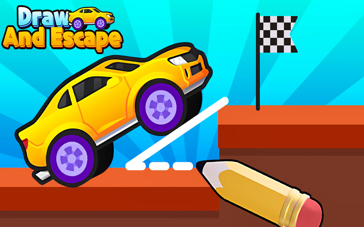 Car Games Draw And Escape 🕹️ Play Now on GamePix