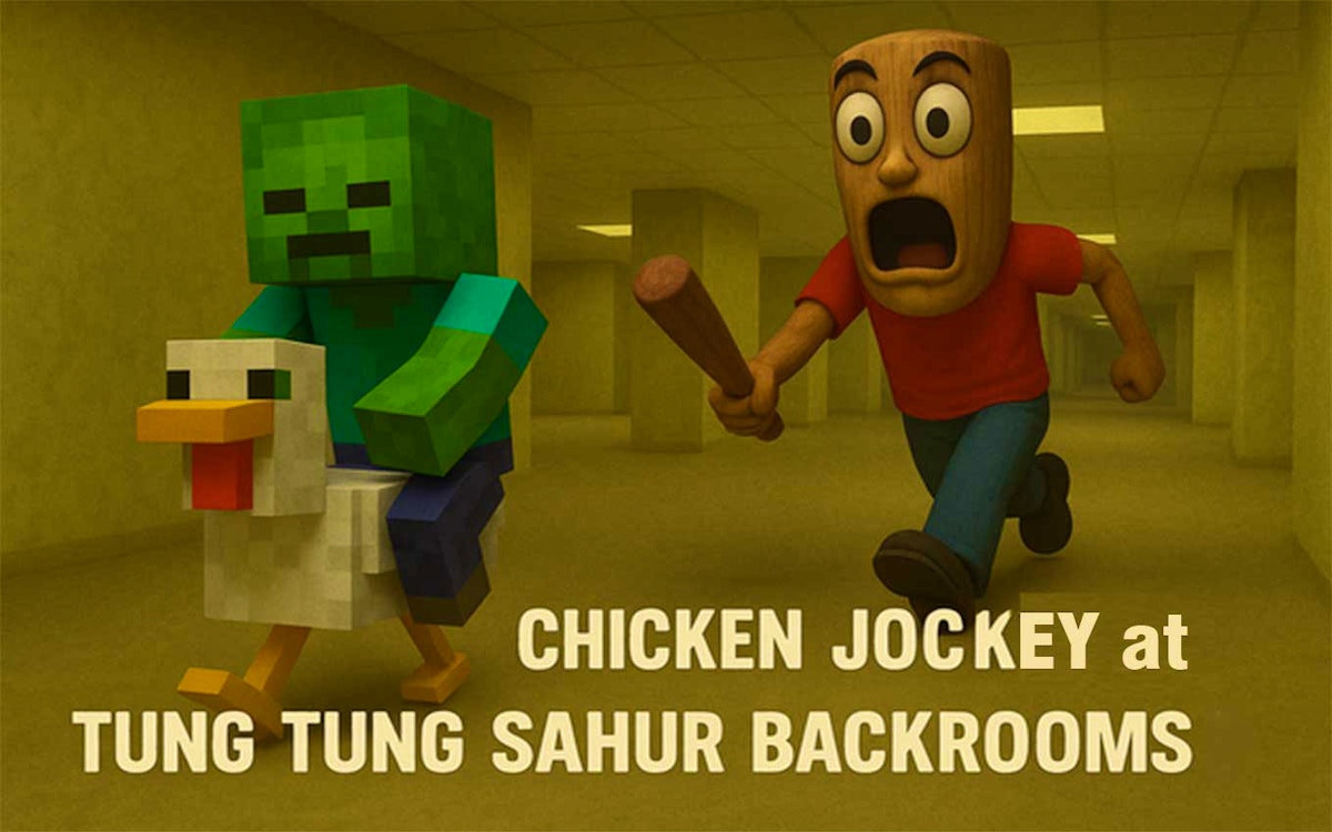 Chicken Jockey At Tung Tung Sahur Backrooms 🕹️ Play Now on GamePix