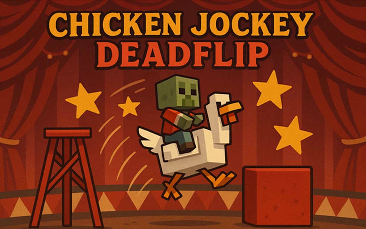 Chicken Jockey Deadflip 🕹️ Play Now on GamePix