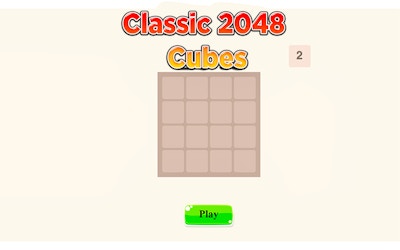 Classic 2048 - Cubes 🕹️ Play Now on GamePix
