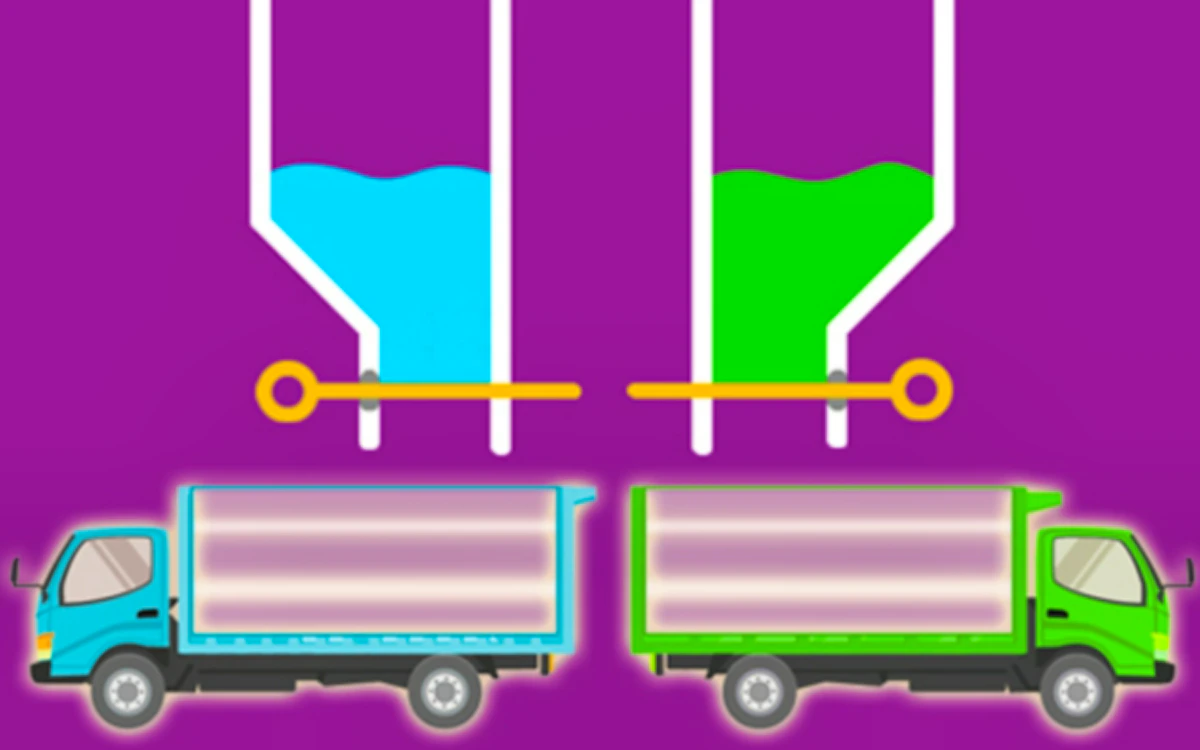 Color Water Trucks 🕹️ Play Now on GamePix