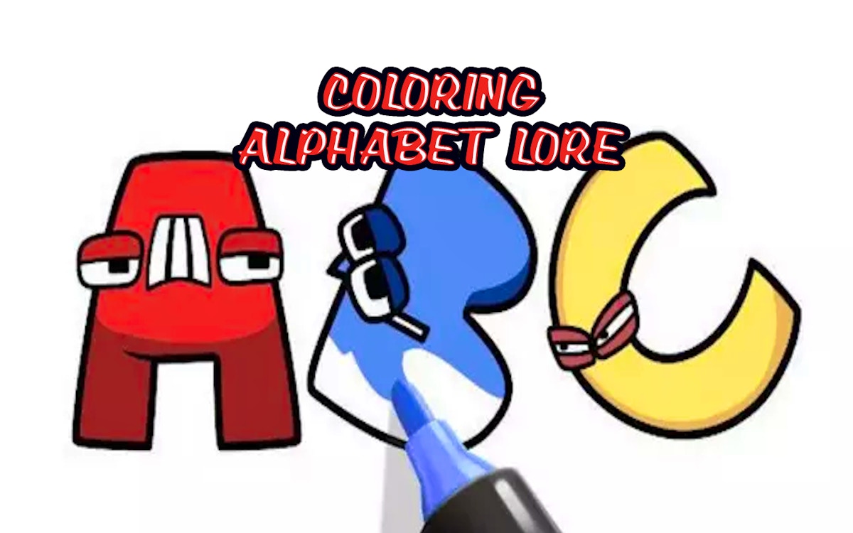 Coloring Alphabet Lore 🕹️ Play Now on GamePix