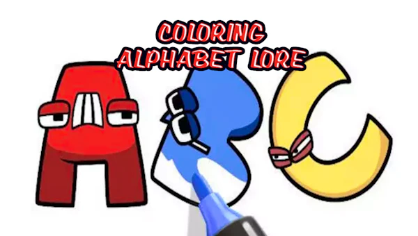 Coloring Alphabet Lore 🕹️ Play Now on GamePix