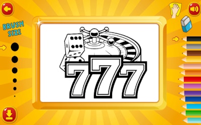 casino coloring pages