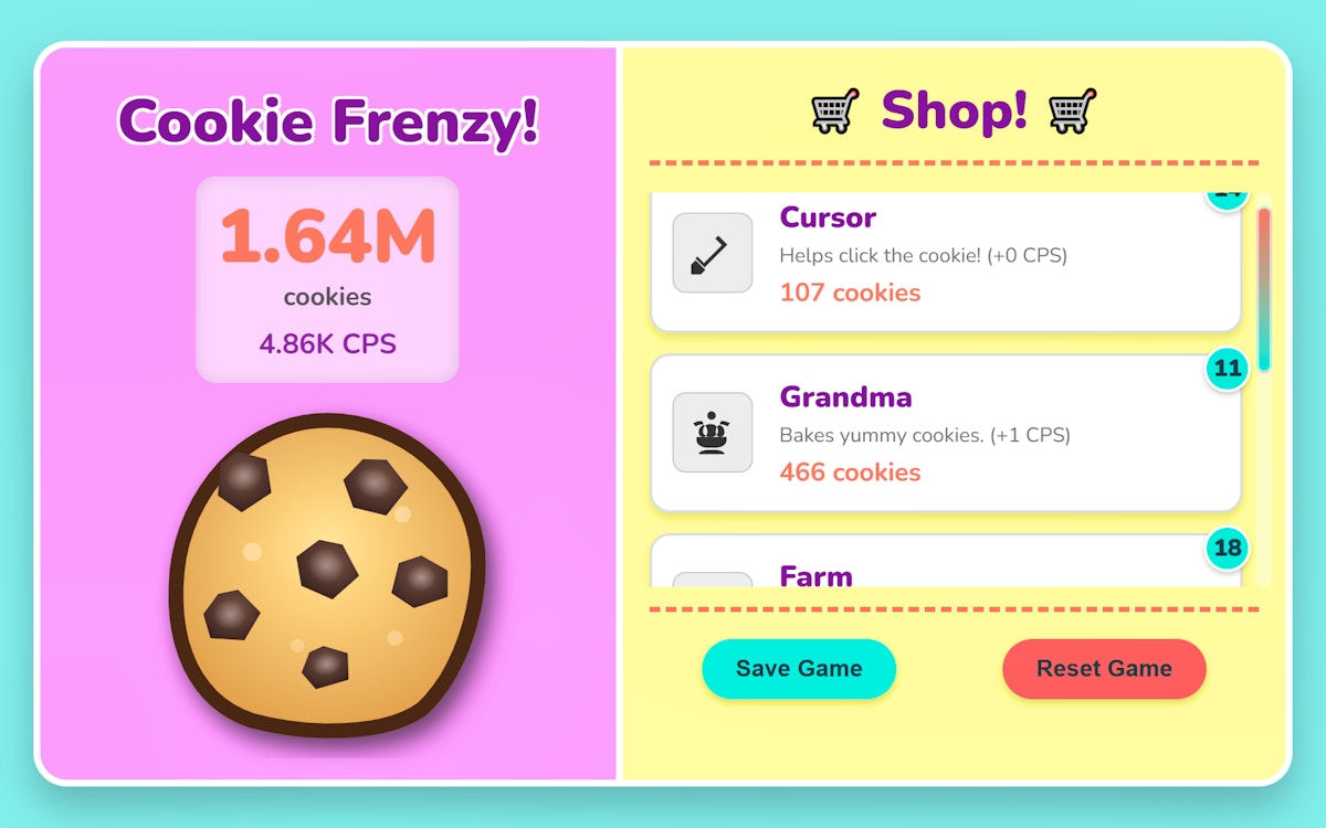 Cookie Clicker Frenzy Edition 🕹️ Joue Maintenant sur GamePix