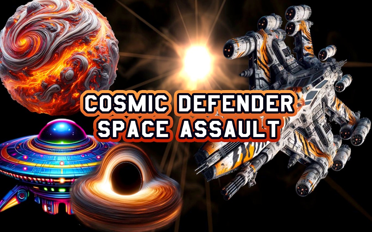 Cosmic Defender Space Assault 🕹️ Play Now on GamePix