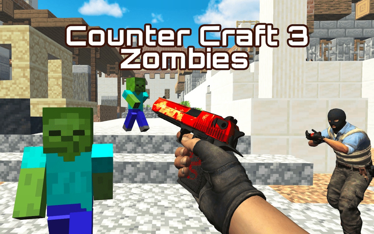 Counter Craft 3 Zombies 🕹️ Zagraj teraz na GamePix