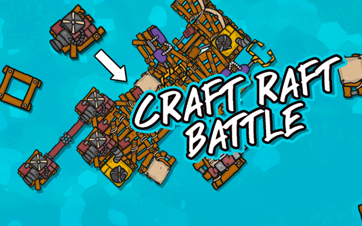Craft Raft Battle 🕹️ Play Now on GamePix