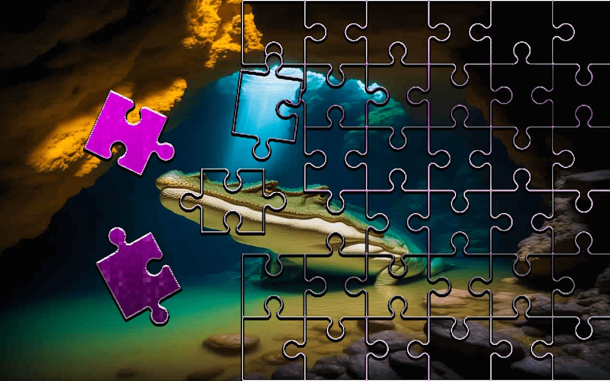 Crocodile Jigsaw Perfect Slide Puzzle 🕹️ Play Now on GamePix