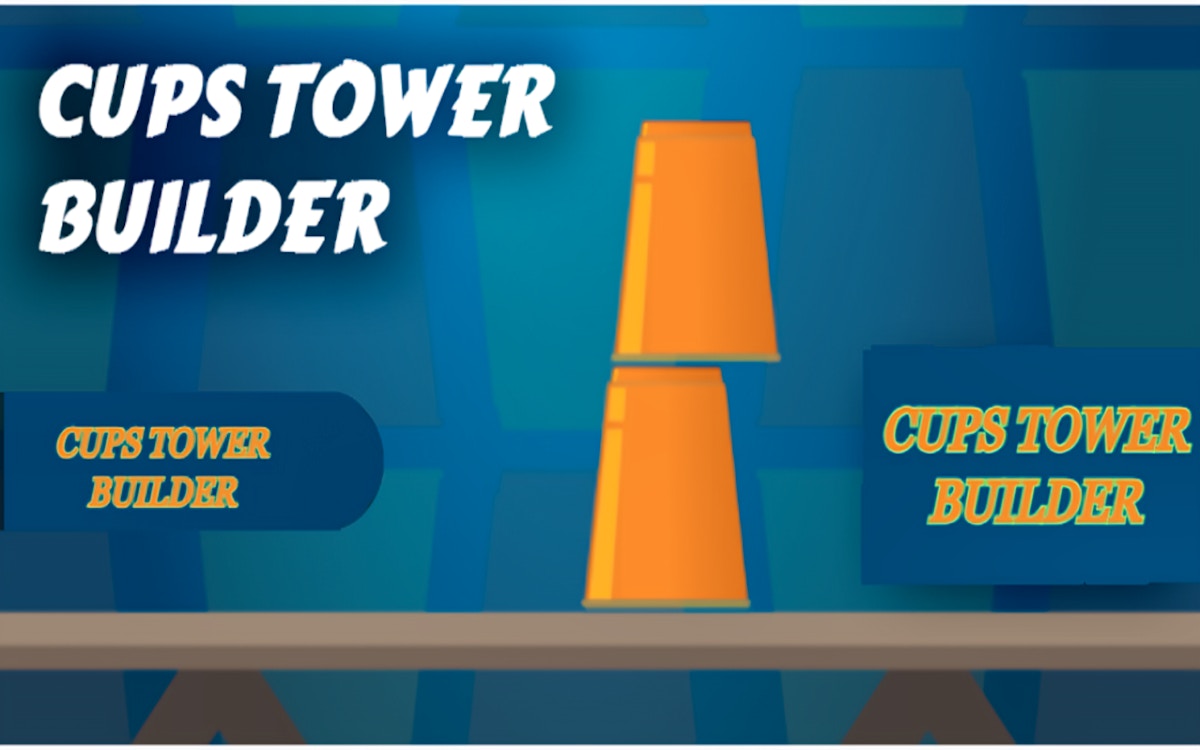Cups Tower Builder 🕹️ Play Now on GamePix