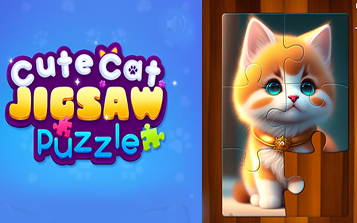 Cute Cat Jigsaw Puzzle 🕹️ Play Now on GamePix