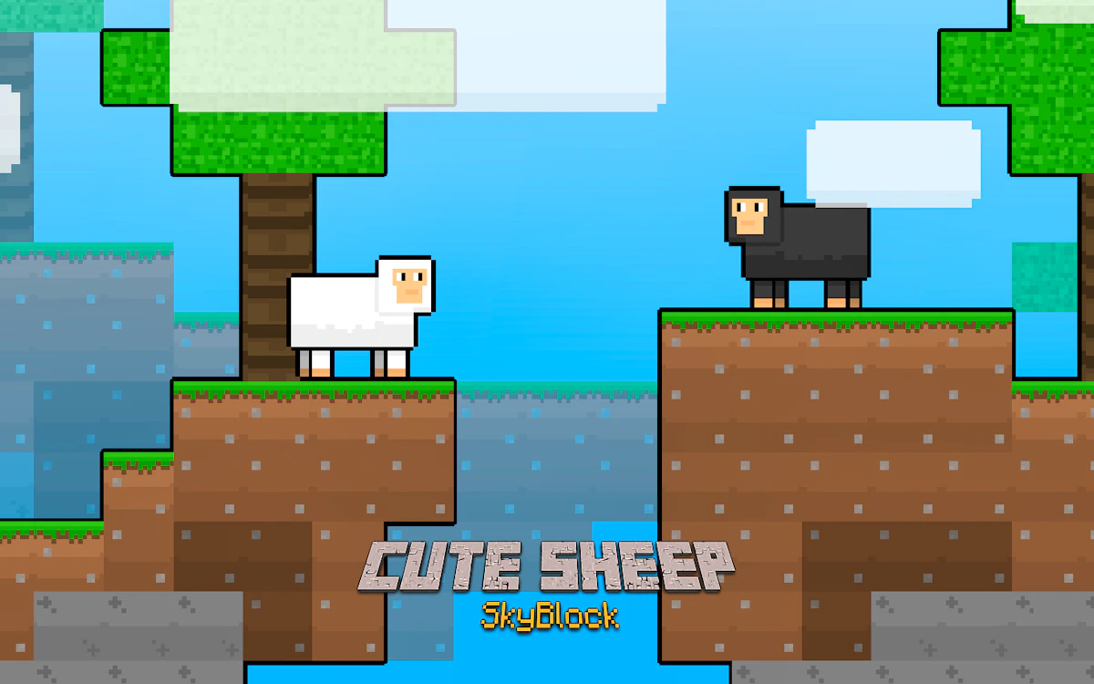 Cute Sheep Skyblock 🕹️ Play Now on GamePix