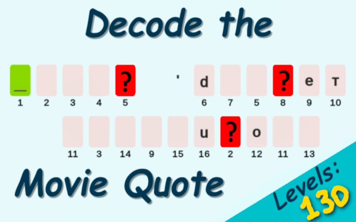 Decode The Movie Quote 🕹️ Play Now on GamePix