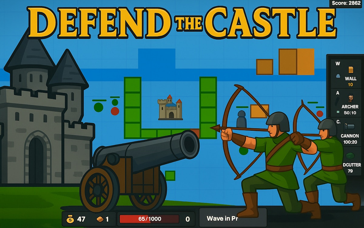 Defend The Castle 🕹️ Joue Maintenant sur GamePix