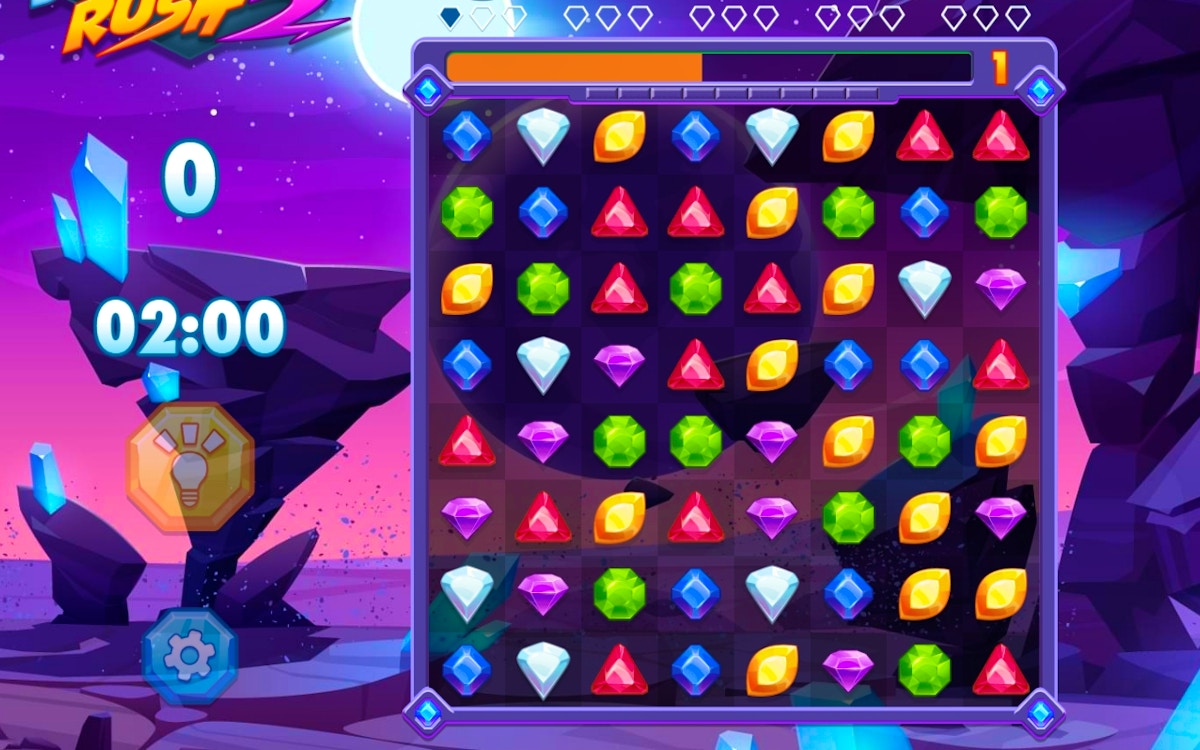 Diamond Rush 2 🕹️ Play Now on GamePix