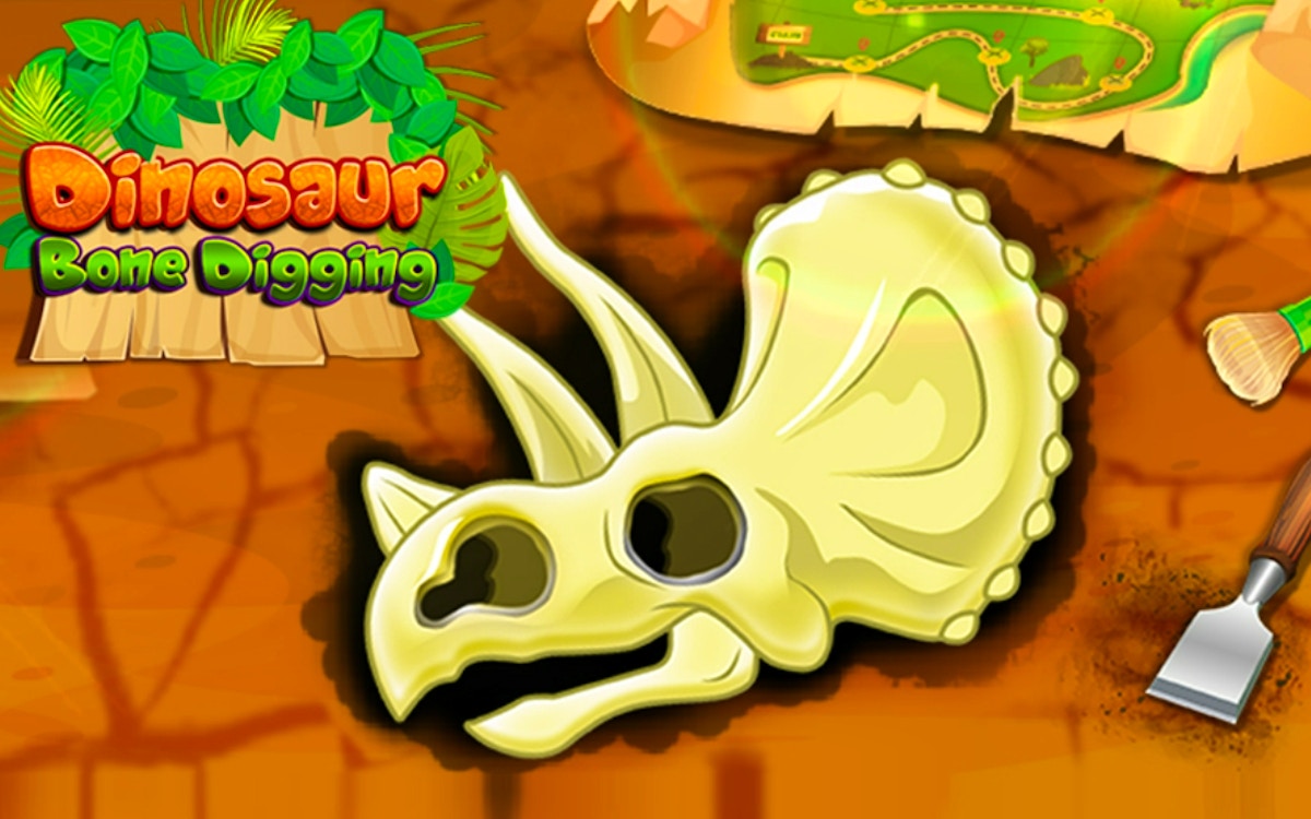 Dinosaur Bone Digging 🕹️ Pelaa nyt GamePixillä