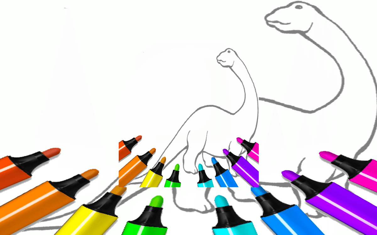 Dinosaur Coloring Pages Kids 🕹 Gioca Ora su GamePix
