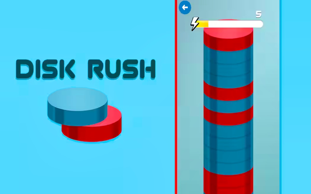 Disk Rush 🕹️ Play Now on GamePix