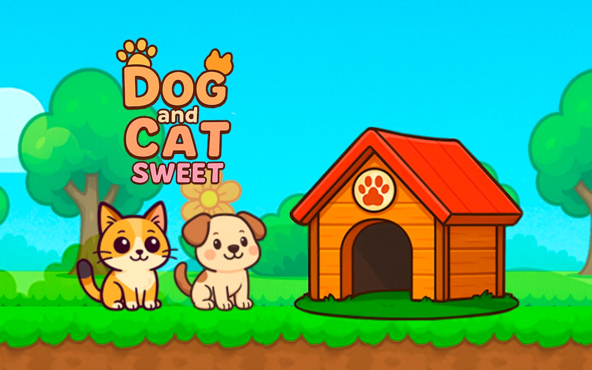 Dog And Cat Sweet 🕹️ Zagraj teraz na GamePix