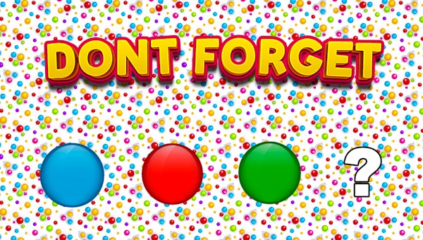 Dont Forget 🕹️ Play Now on GamePix