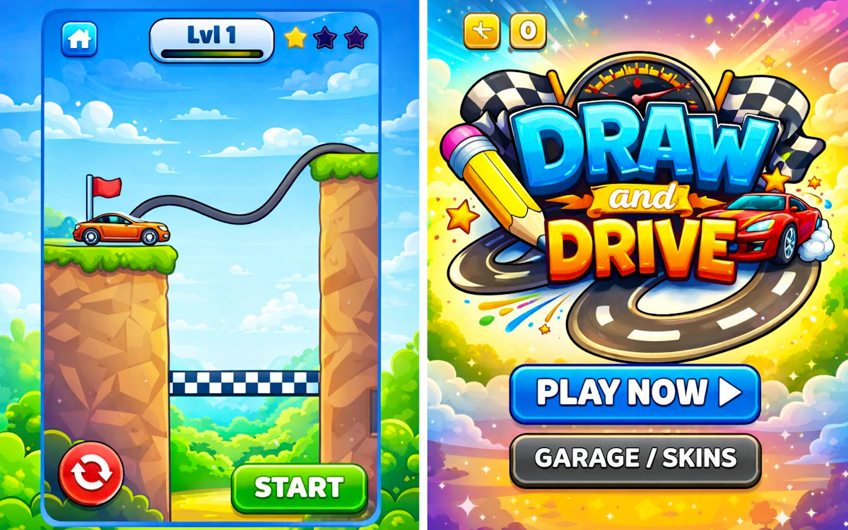 Draw & Drive 🕹️ Zagraj teraz na GamePix