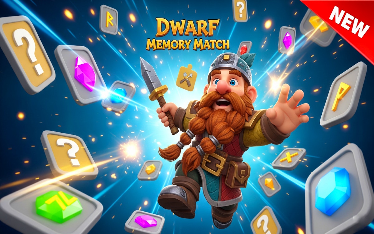 Dwarf Memory Match 🕹️ Zagraj teraz na GamePix