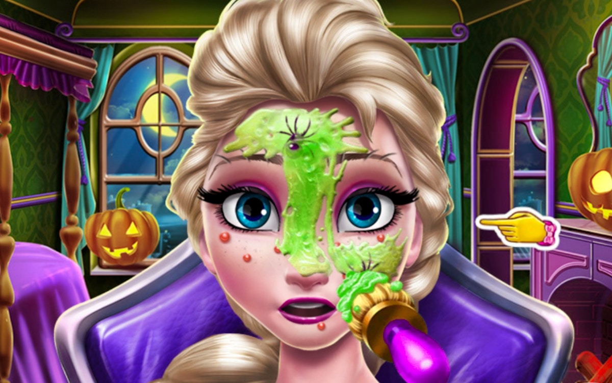Elsa Scary Halloween Makeup 🕹️ Play Now on GamePix